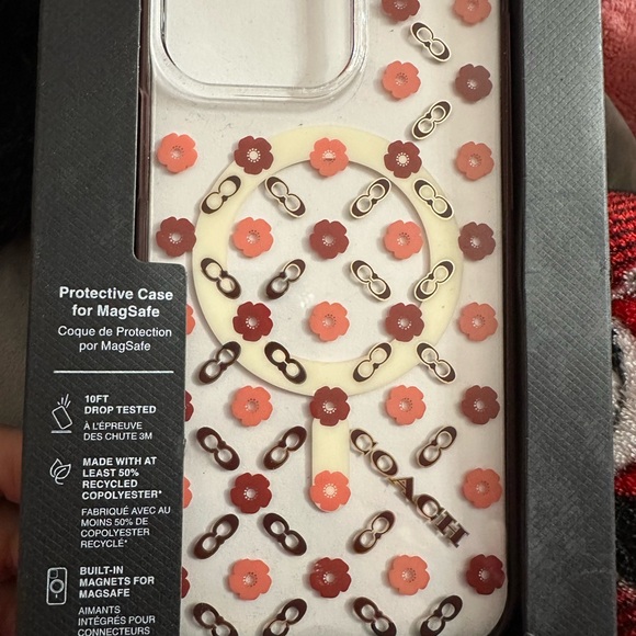 Coach | Accessories | Coach Floral Protective Case For Magsafe Red And ...